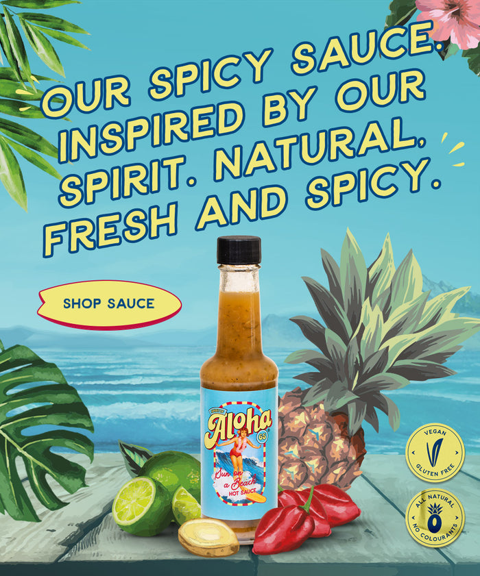 Aloha '65 - A unique spirit infused with 100% natural ingredients.