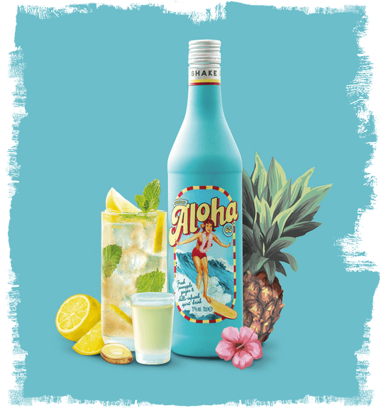 Aloha '65 - A unique spirit infused with 100% natural ingredients.